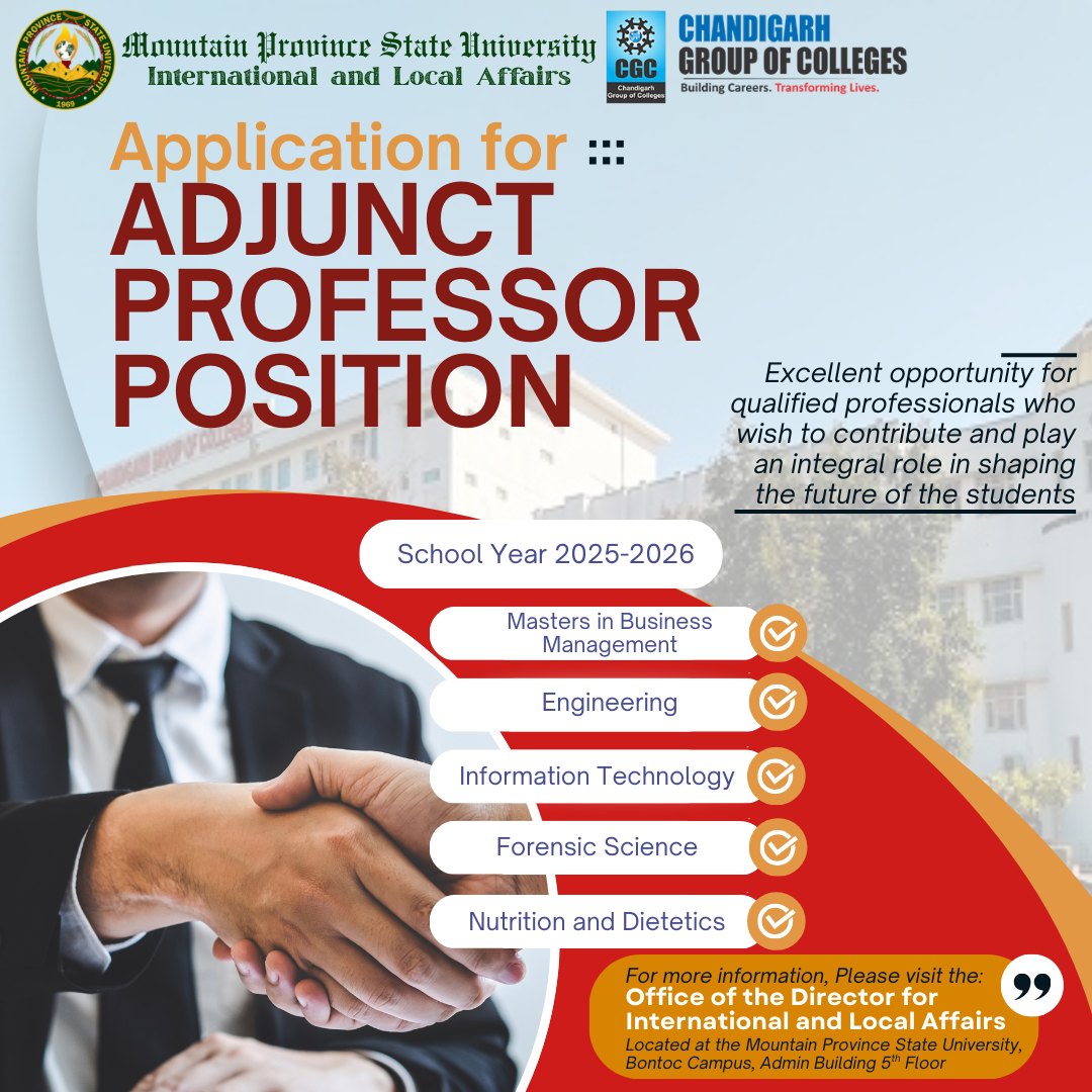 OPPORTUNITY ALERT || Apply as Adjunct Professor or Join Summer School ...